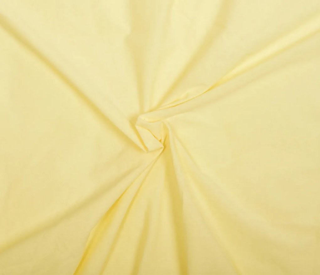 Prostěradlo nepropustné, Jersey do postýlky, žluté, 60 x 120 cm