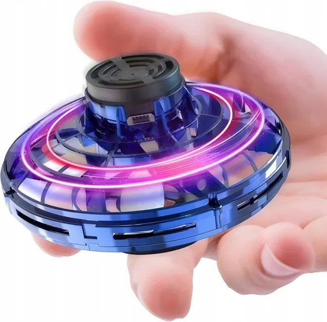 Létající LED UFO talíř - modrý