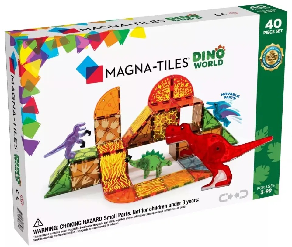 Magna-Tiles® Magnetická stavebnice Magna-Tiles Dino 40ks