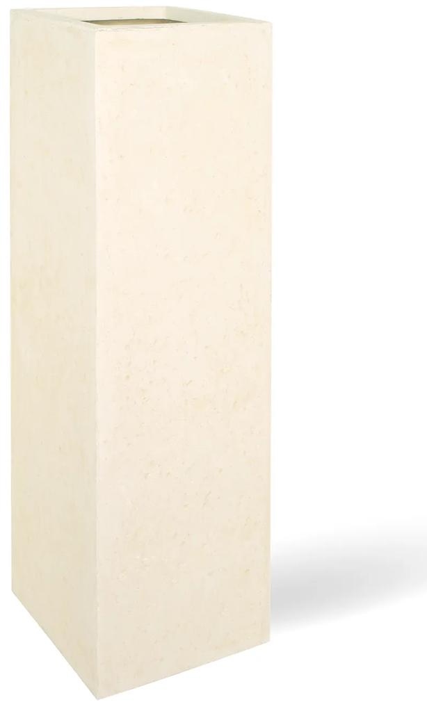 Polystone Style květináč Creme Rozměry: 40 cm šířka x 40 cm hloubka x 120 cm výška