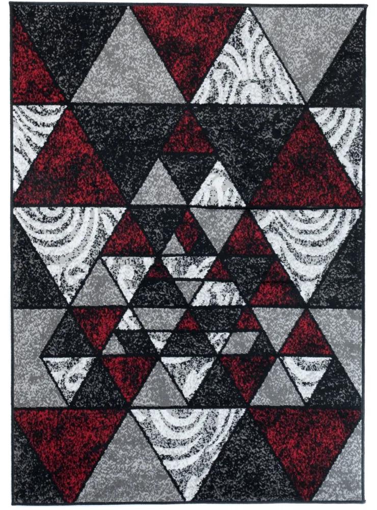 Kusový koberec PP Maxim šedočervený, Velikosti 120x170cm