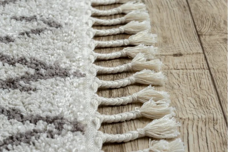 Dywany Łuszczów, Kusový koberec Berber Fez G0535 cream and brown, 80x150, béžová, ložnice