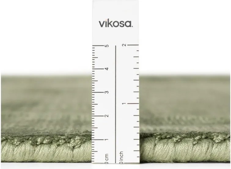 Zelený ručně tkaný koberec z viskózy 200x300 cm Noemi – Vikosa