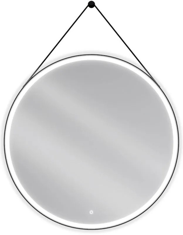 Mexen Reni, LED koupelnové zrcadlo s podsvícením 120x80 cm, 6000K, černý rám, ochrana proti zamlžování, 9812-100-100-611-70