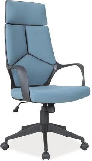 Kancelářská otočná židle Q-199 - modrá/černá