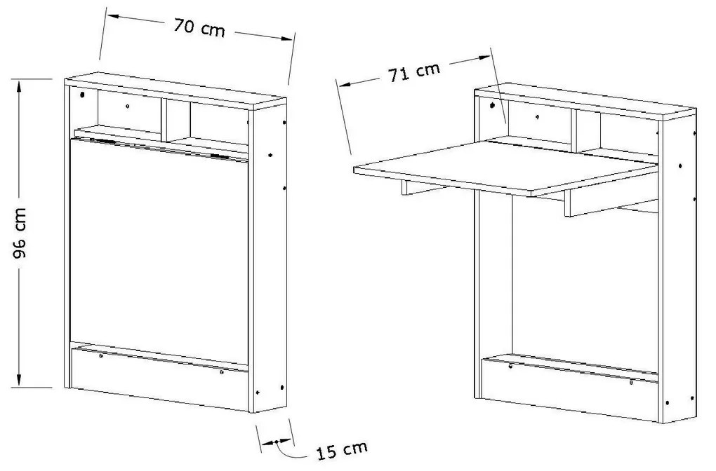 Skládací jídelní stůl Patara White