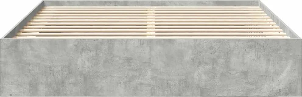 Rám postele betonově šedý 180 x 200 cm Super King Size 3203883