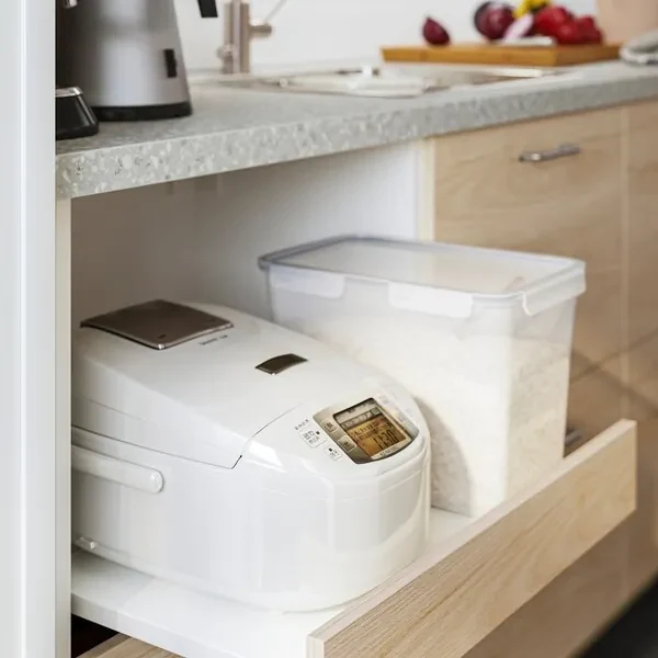 IKEA 365+ Dóza na potraviny s víkem, obdélník/plast, 4.2 l