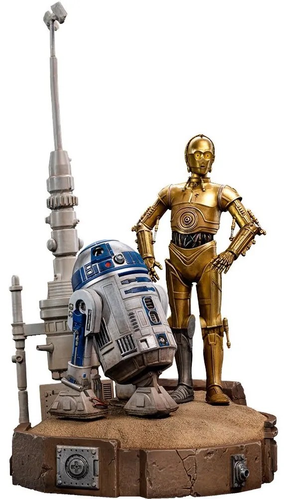 Figurka star wars - c3-po and r2-d2 deluxe - art scale 1/10