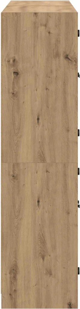 Vysoký bufet 2 ks Artisanový dub 68 x 37 x 142 cm 3402645