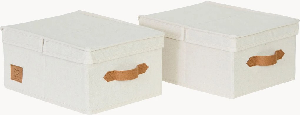 Sada úložných boxů s víky Premium, 2 díly