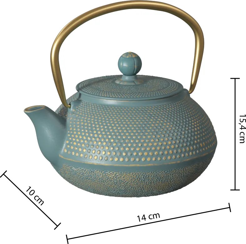 Litinová čajová konvice JADE, 800 ml