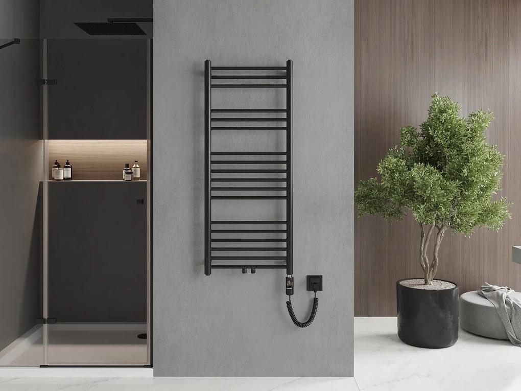 Mexen Yodo, elektrické topné těleso 1200x500 mm + topná tyč 600 W, černá, W113-1200-500-2600-70
