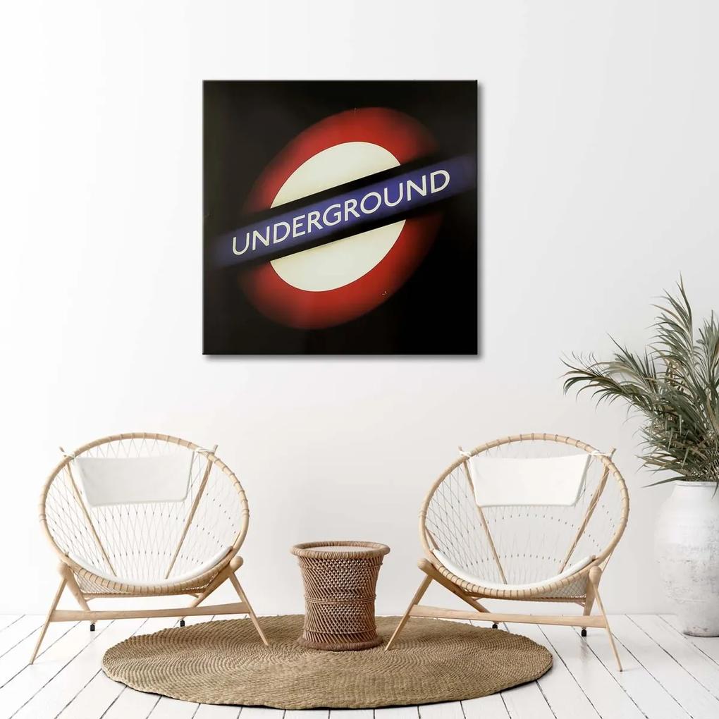 Obraz na plátně Londýnské metro - 30x30 cm