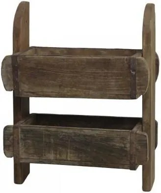 Chic Antique Dřevěné poličky Grimaud Old Shelf, přírodní barva, dřevo