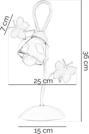 ONLI - Dětská stolní lampa BUTTERFLY 1xE14/6W/230V