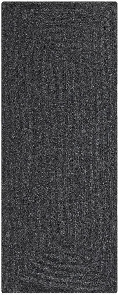 NORTHRUGS - Hanse Home koberce Kusový koberec Braided 105550 Dark Grey – na ven i na doma - 120x170 cm