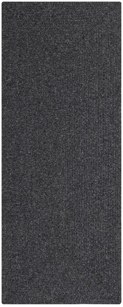 NORTHRUGS - Hanse Home koberce Kusový koberec Braided 105550 Dark Grey – na ven i na doma - 80x150 cm