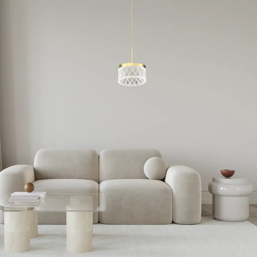Závěsné LED svítidlo Elegance, 1x LED 9w, 4000k, g