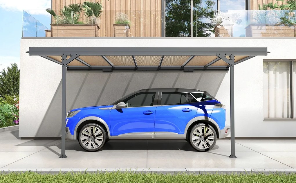 LANIT PLAST, s.r.o. kovový přístřešek / carport TRIGANO JARDIN MISTRAL WALL LG2461