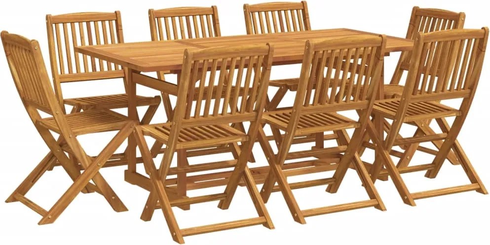 9dílný zahradní jídelní set 180x90x75 cm masivní akáciové dřevo 3321531