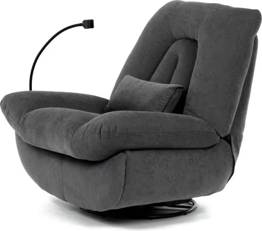 Polohovací křeslo šedé, elektrické TV-7089 GREY2