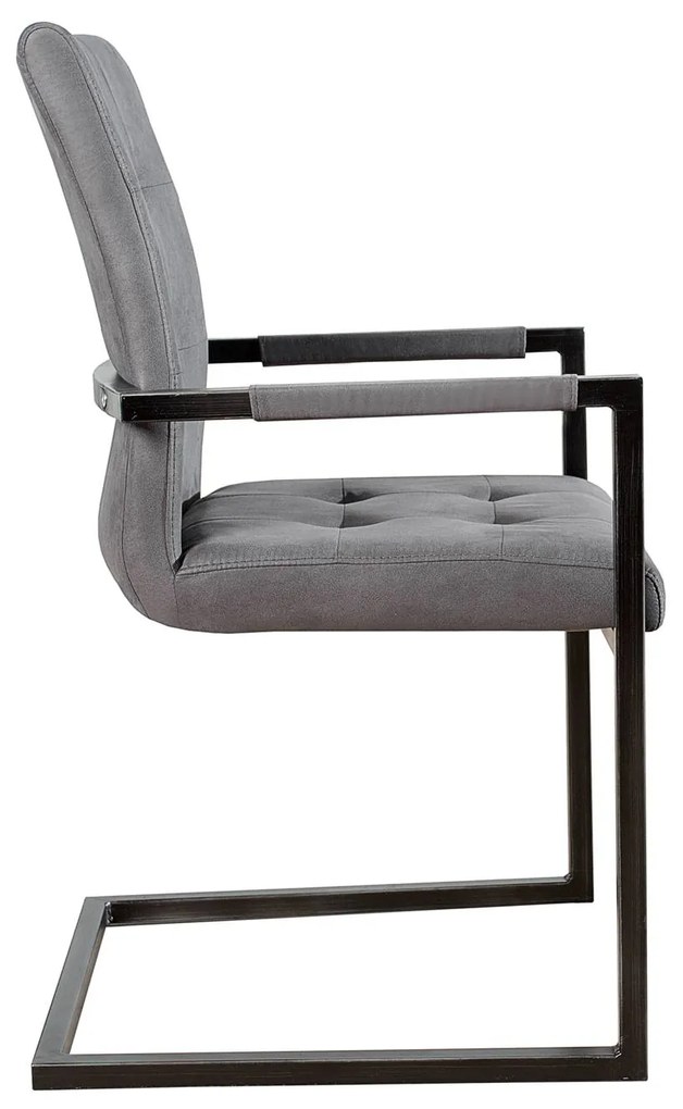 Jídelní židle vintage English šedá s opěradlem