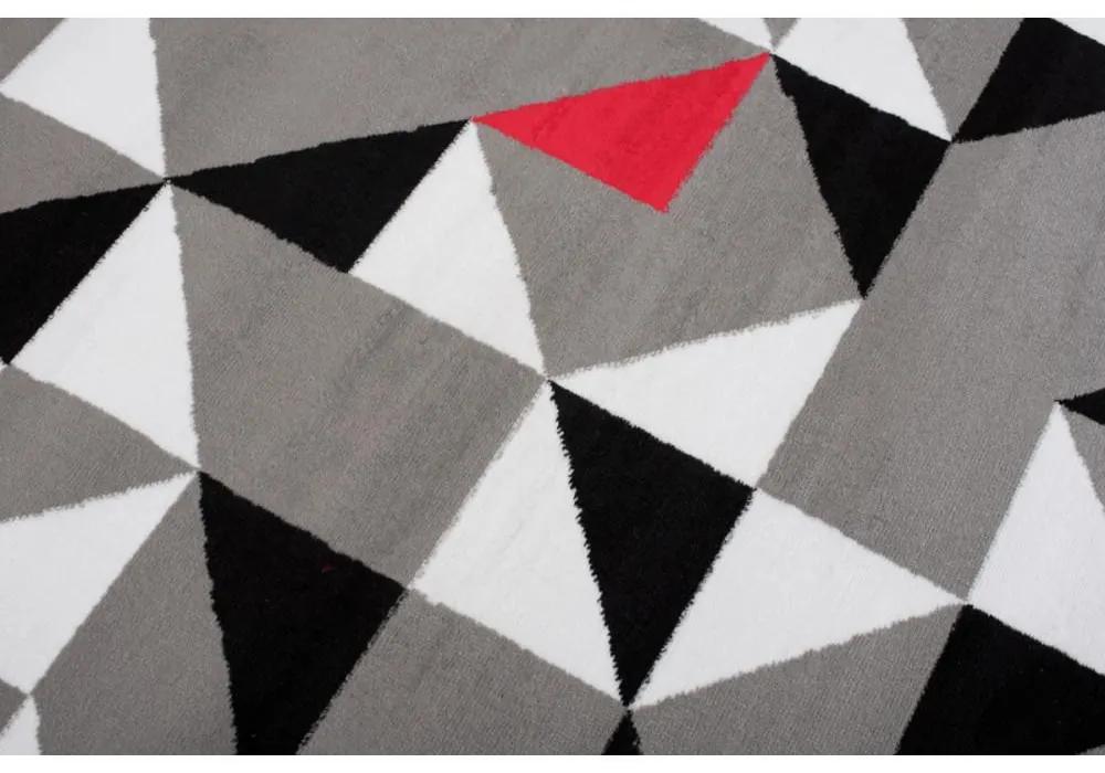 Kusový koberec PP Lester šedočervený 140x200cm