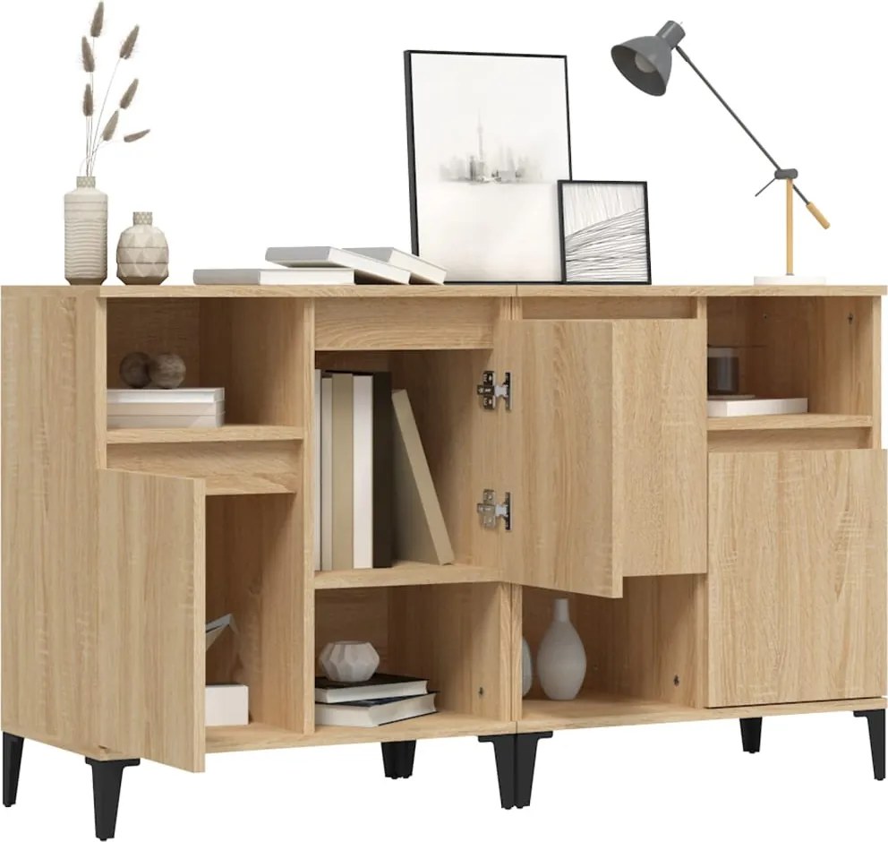 Příborníky 2 ks dub sonoma 60 x 35 x 70 cm kompozitní dřevo 3185730
