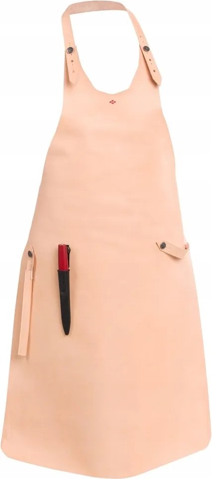 Zástěra z přírodní kůže s nožem na steaky Mora Leather Apron Natural