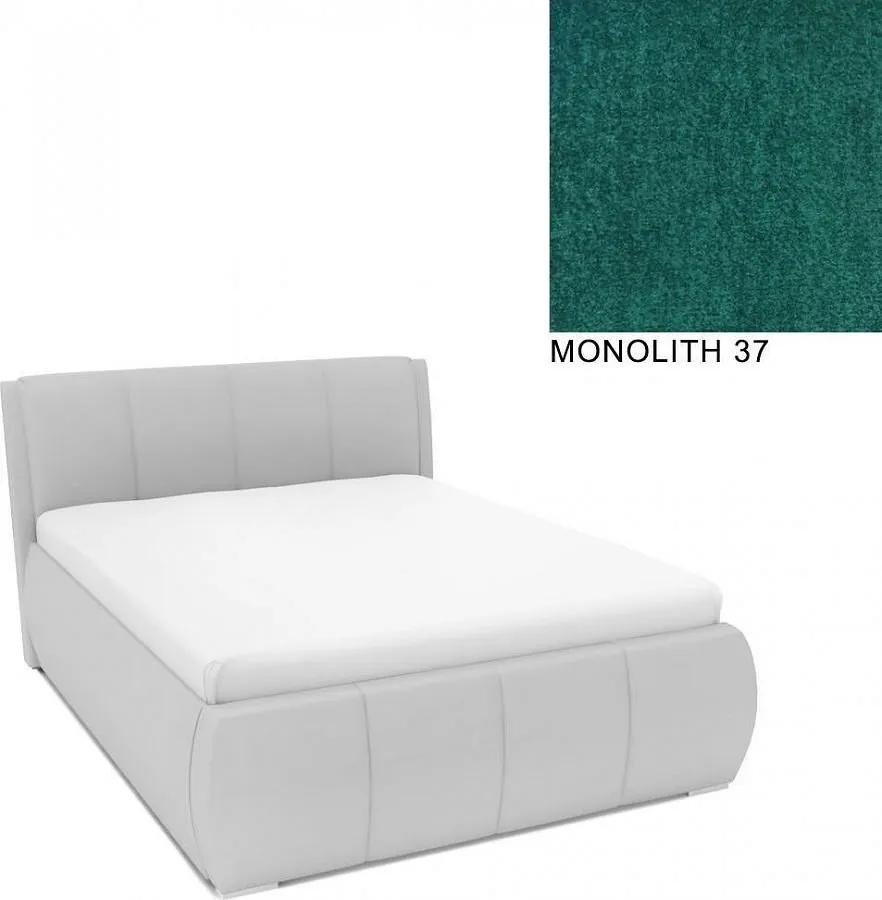Dřevona - Elitte Čalouněná postel AVA EAMON UP 160x200, s úložným prostorem, MONOLITH 37