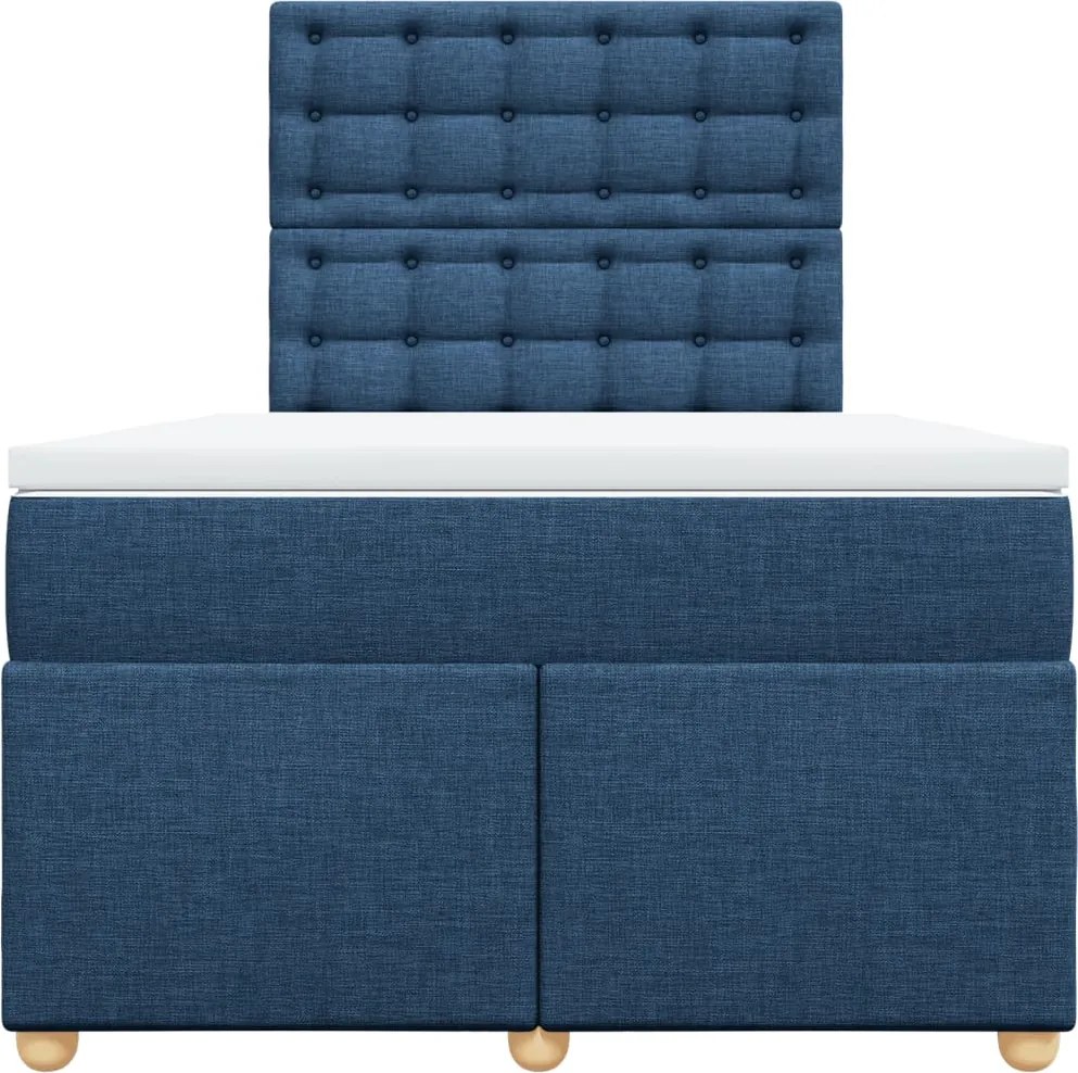 Box spring postel s matrací černá 120x190 cm textil 3291239