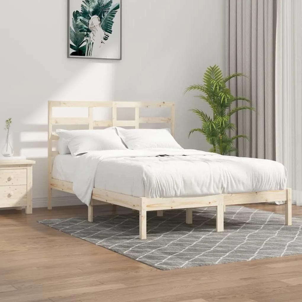 vidaXL Rám postele masivní dřevo 120 x 200 cm [3105792] Barva: Přírodní