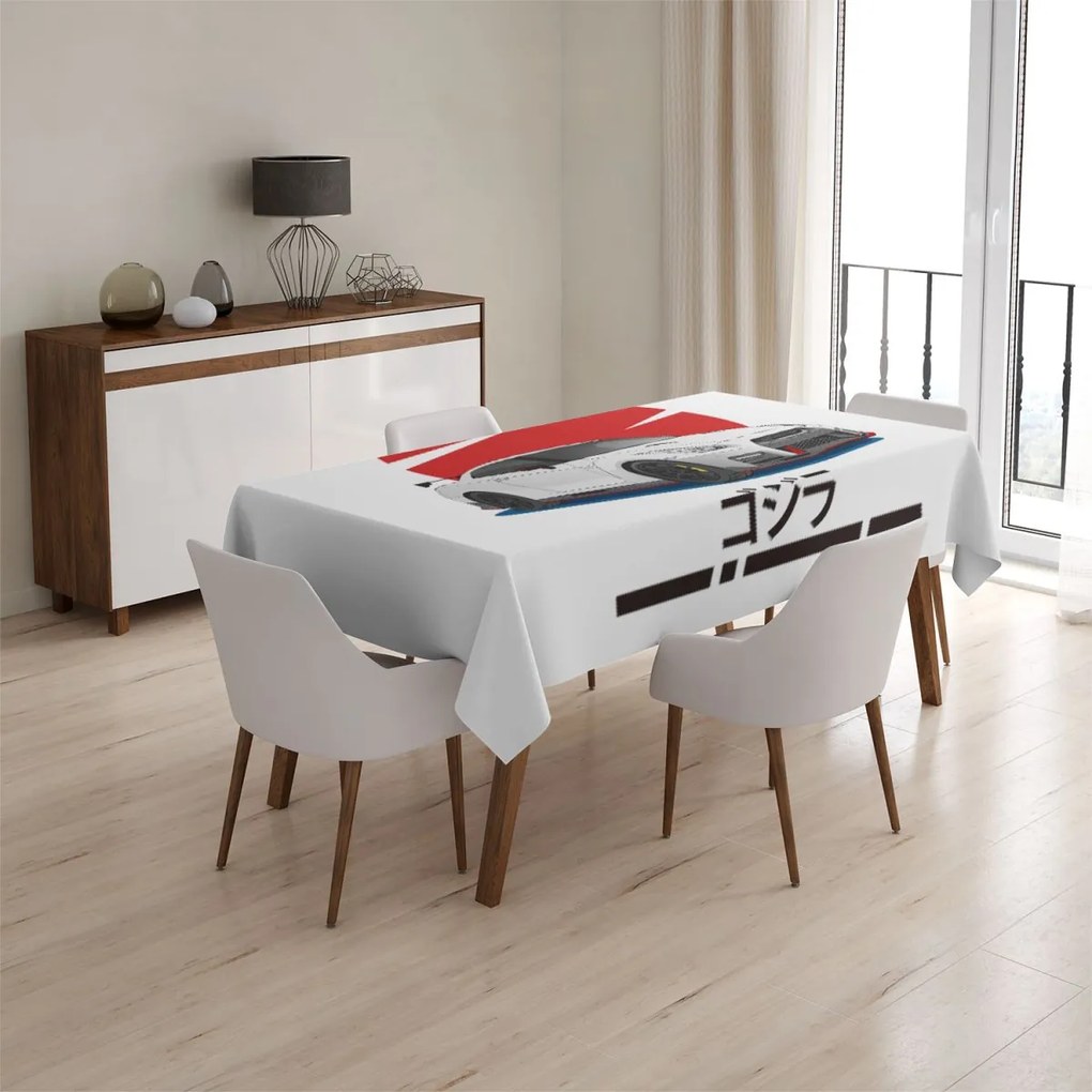 Sablio Ubrus Nissan GTR 35 Japonské slunce - 90x90 cm