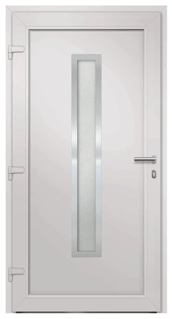 vidaXL Vchodové dveře bílé 108 x 208 cm