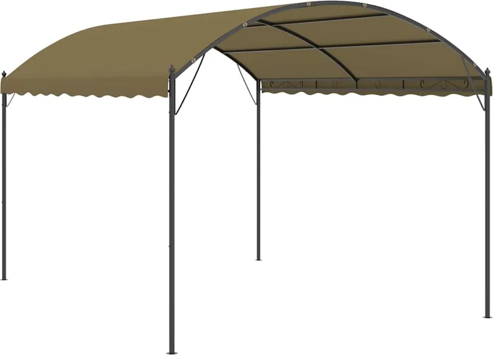 Altán 4 x 3 x 2,6 m taupe 180 g/m² 312217