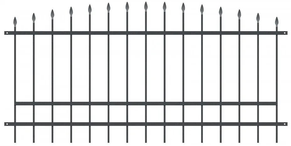 Kovové plotové pole PLP30