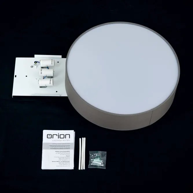 Orion DL7-617/3Grau Stropní svítidlo SEDA šedé, průměr 40cm