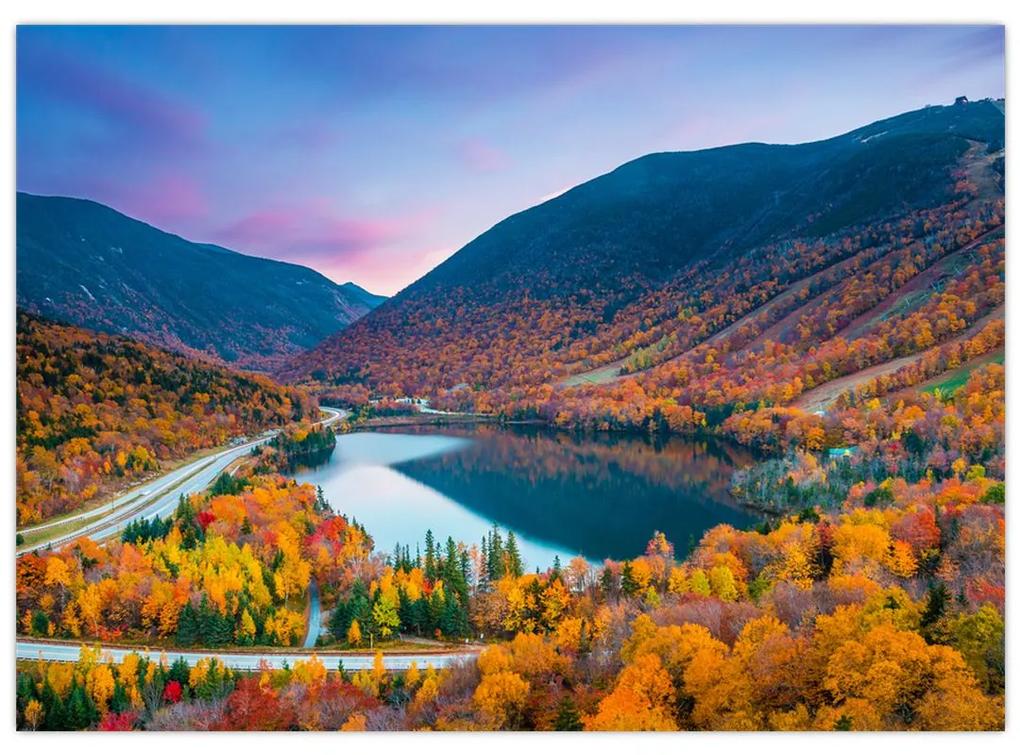 Skleněný obraz - White Mountain, New Hampshire, USA (70x50 cm)