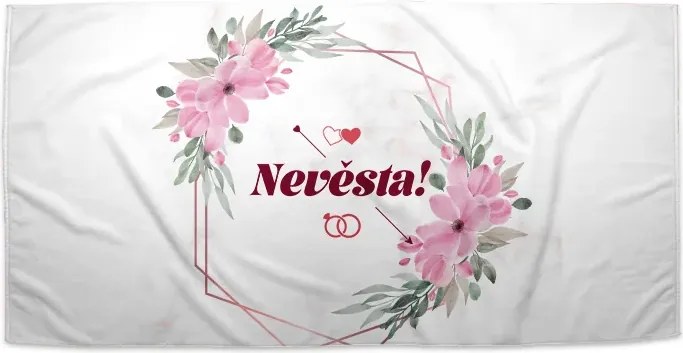 Sablio Ručník Nevěsta! - 50x100 cm