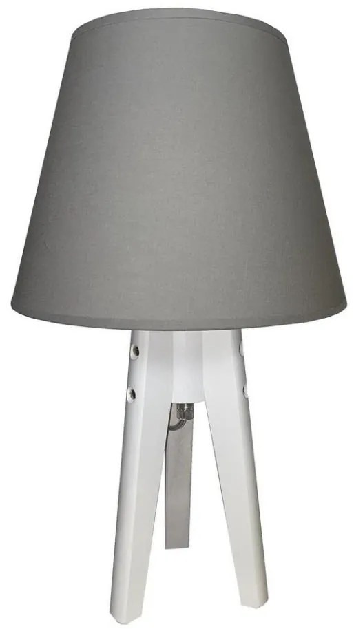 Stolní lampa CONE 1xE27/60W/230V bílá/šedá