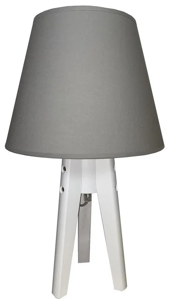 Venti Stolní lampa CONE 1xE27/60W/230V bílá/šedá VE0393