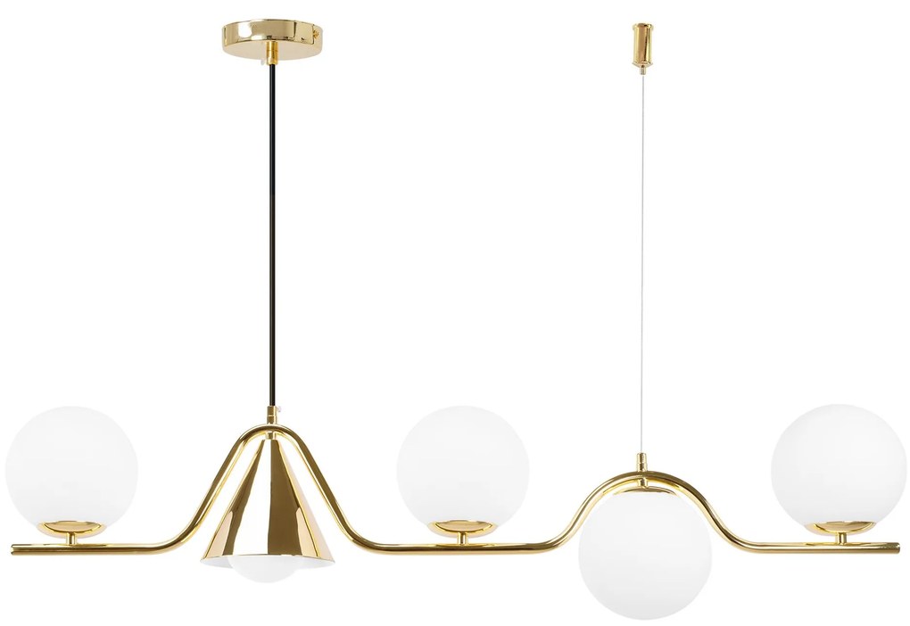 Toolight Moderní designové závěsné svítidlo Gold APP1662-5CP