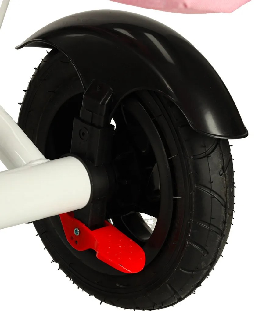 Creative Corner Trike Fix V3 tříkolka 3v1 kočárek kolo 360 otočné volné kolo růžová
