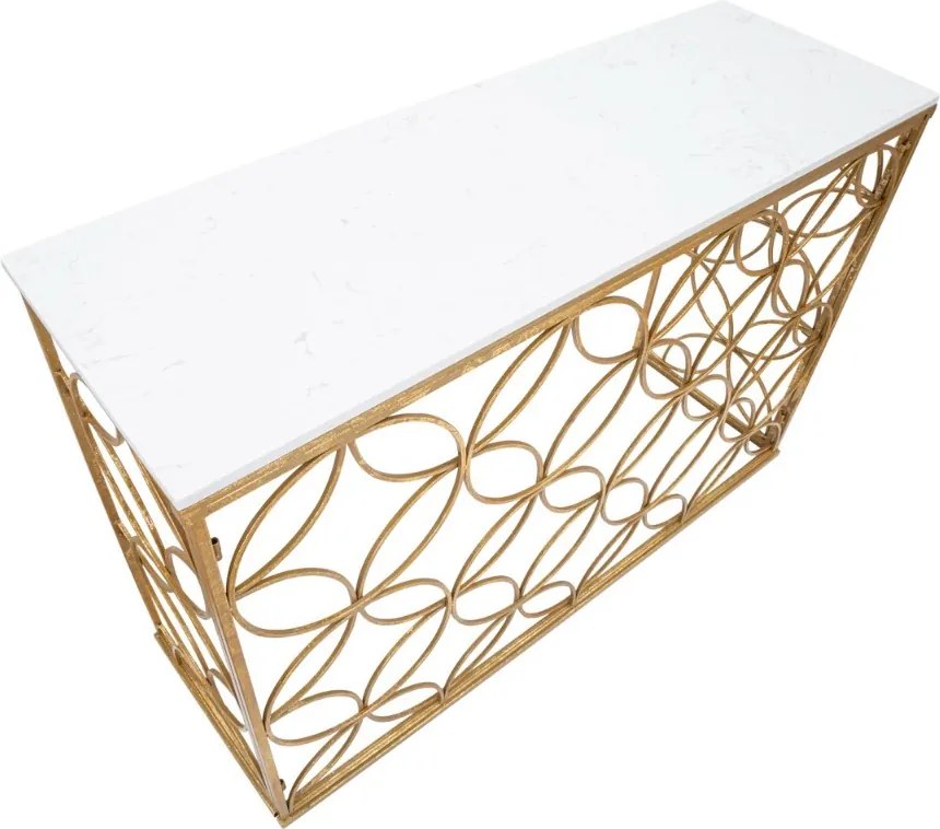 Designová konzola Fareeda 120 cm zlatá