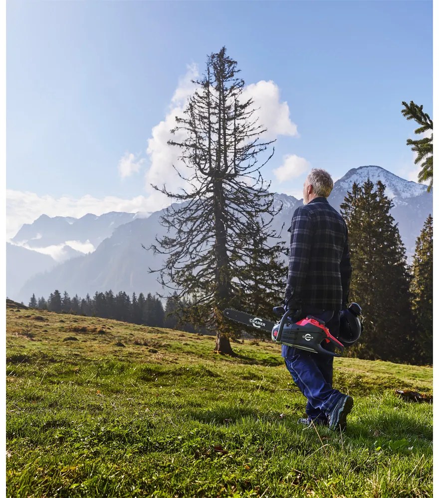 Akumulátorová řetězová pila CRAMER 82CS27 (Dodáváno bez baterie a nabíječky)