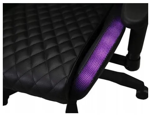Stylová ergonomická herní židle s LED osvětlením