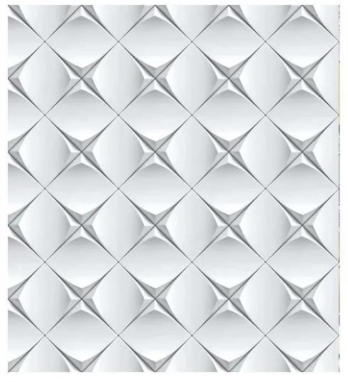 DIMEX | Vliesová fototapeta na zeď 3D umělecká zeďMS-3-0297 | 225 x 250 cm | bílá, šedá