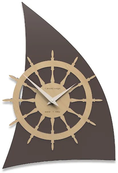 Designové hodiny 10-014 CalleaDesign Sailing 45cm (více barevných verzí) Barva šedomodrá tmavá-44 - RAL5014