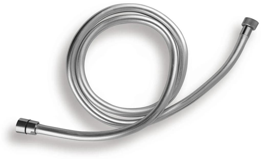 Novaservis Sprchová hadice plastová, stříbrná, 200cm